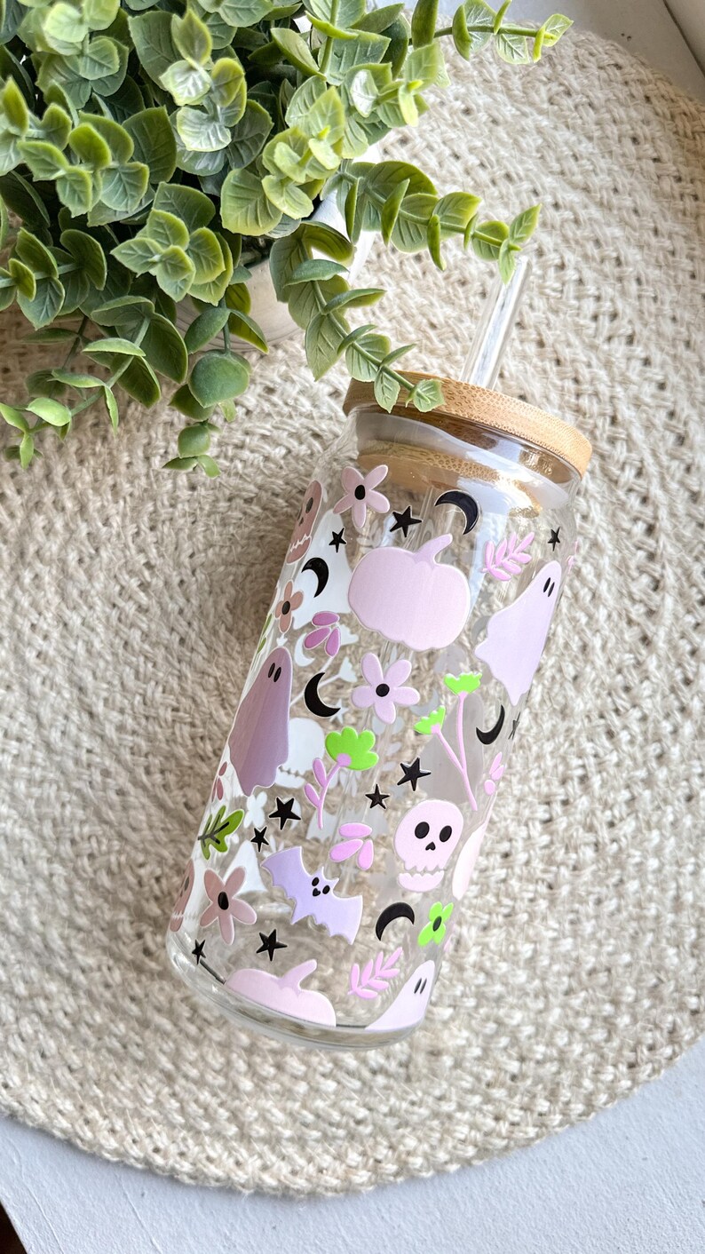 Fall Halloween Cups Halloween Can Shaped Glass Halloween Glass Cup Set ...