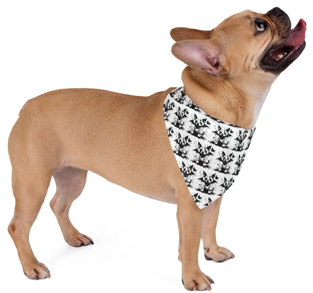 Gothic Voodoo Dog and Bat Pet Bandana - Etsy