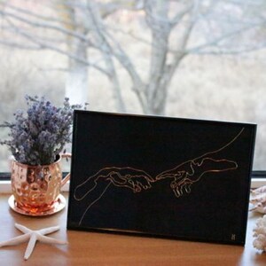 Genesis / Wire Sculpture / One Line Art / Shelf or Wall Decor / 1 Mm ...