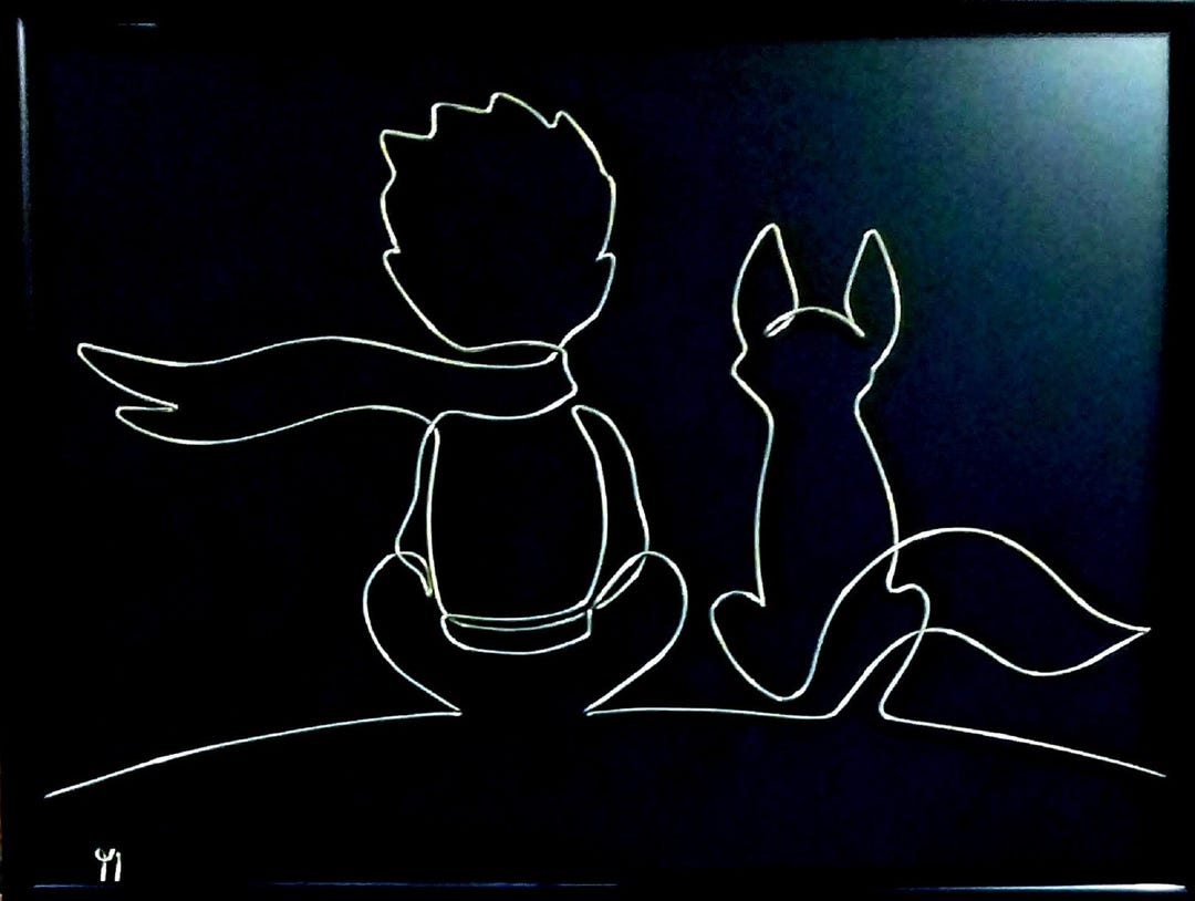 The Little Prince / Wire Sculpture / One Line Art / Shelf or Wall Decor ...