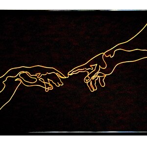 Genesis / Wire Sculpture / One Line Art / Shelf or Wall Decor / 1 Mm ...
