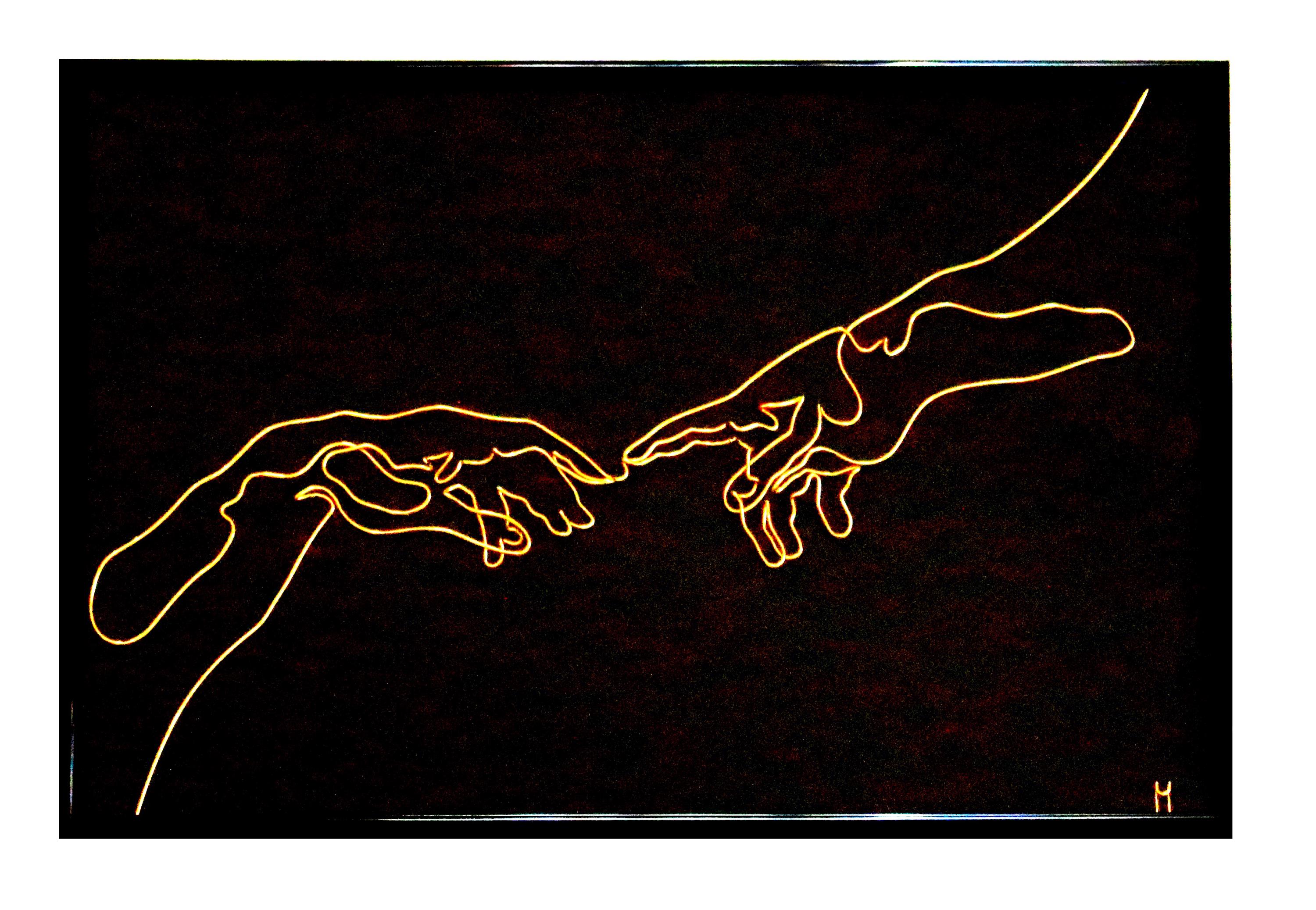 Genesis / Wire Sculpture / One Line Art / Shelf or Wall Decor / 1 Mm ...