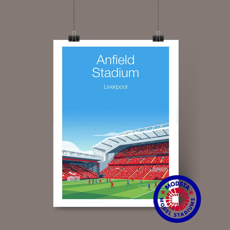 Liverpool Anfield Road Stadium Poster - Etsy