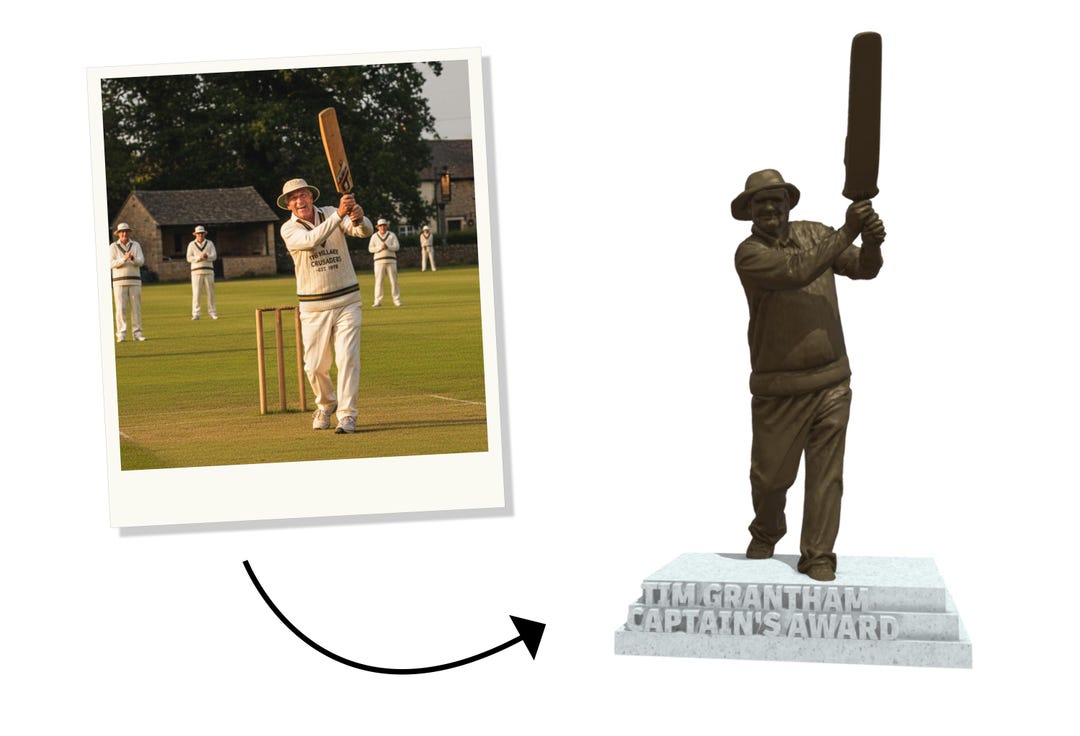 Cricket Statue Trophies, Custom Made and Personalized for Awards ...