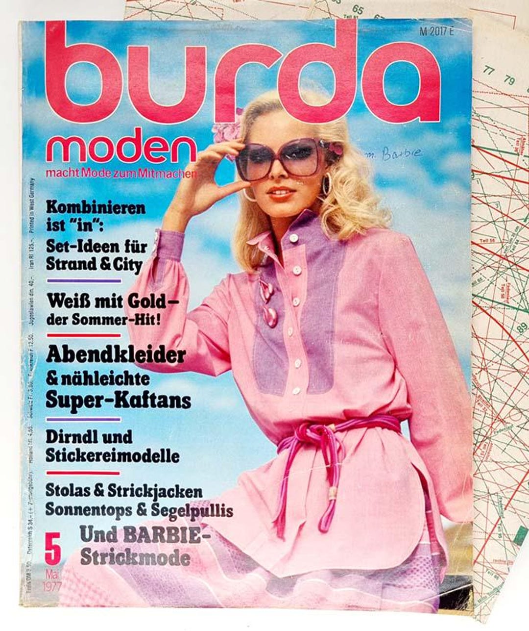 105+ Patterns, 5/1977 Burda Moden May Vintage Fashion Magazine, Sewing Patterns and Instruction ...
