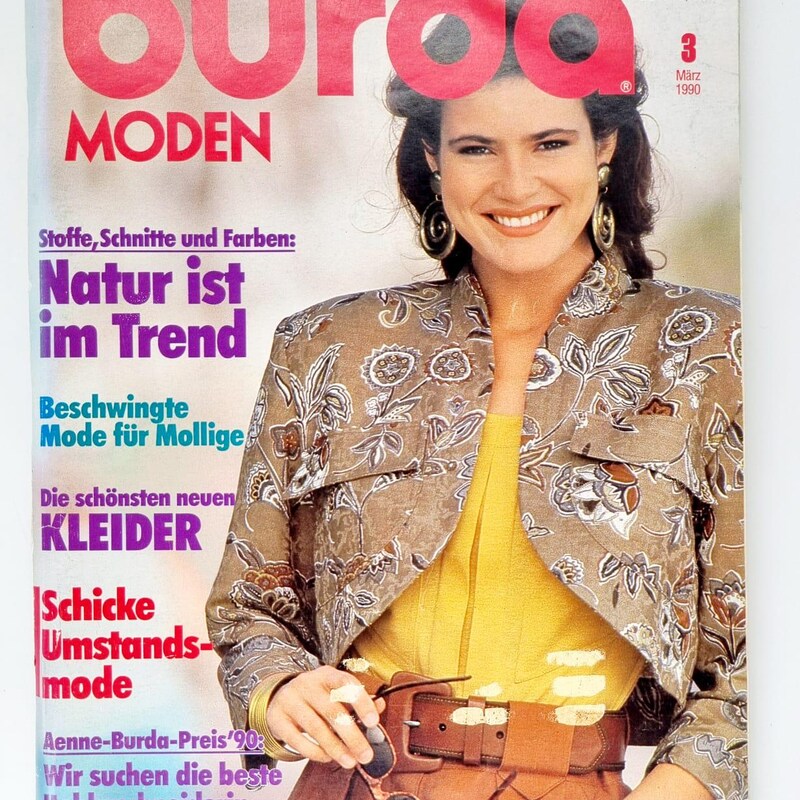 Magazine Burda 1990 - Etsy