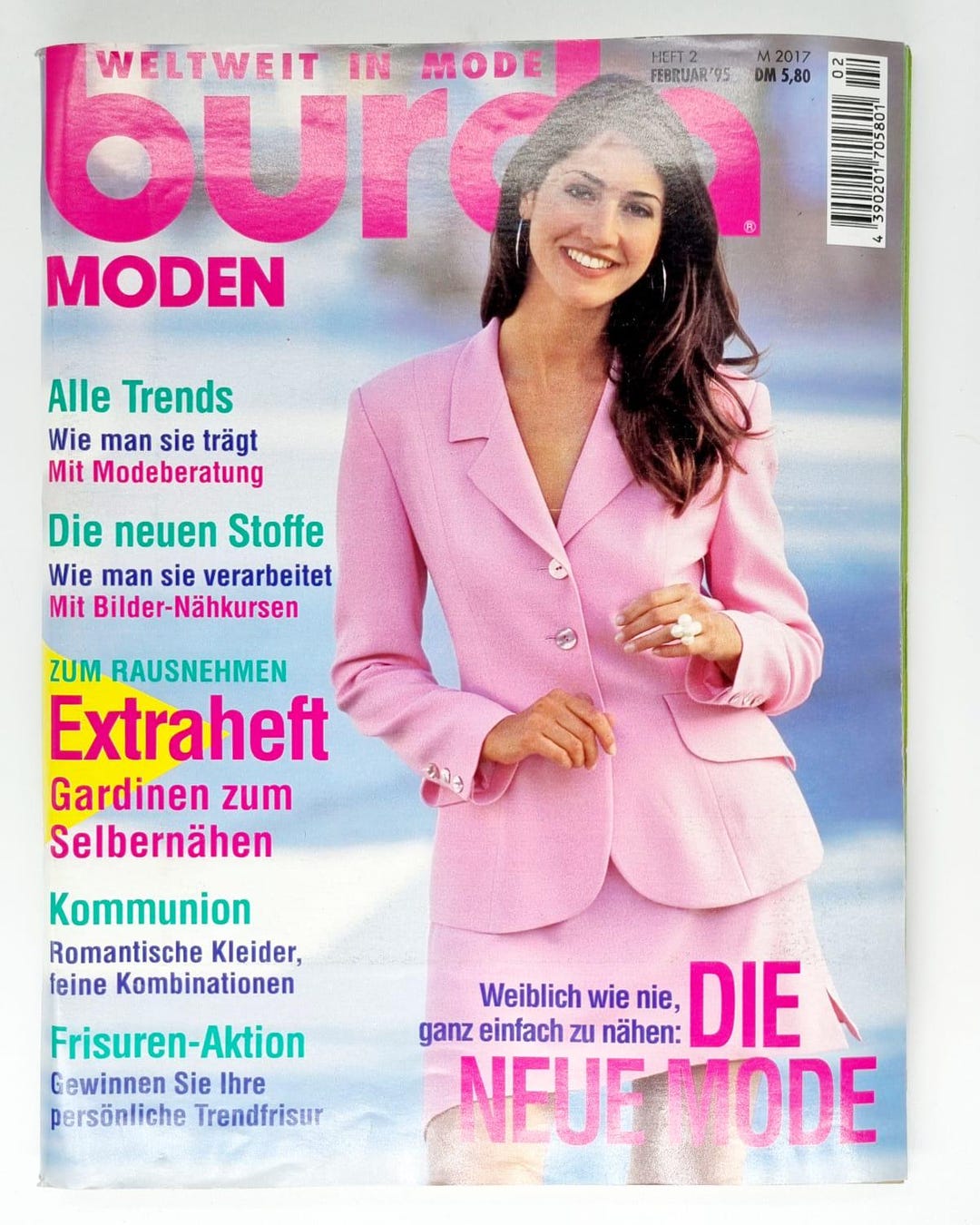 45+ Patterns, 2/1995 Burda Moden Retro Vintage Fashion Magazine, Sewing ...