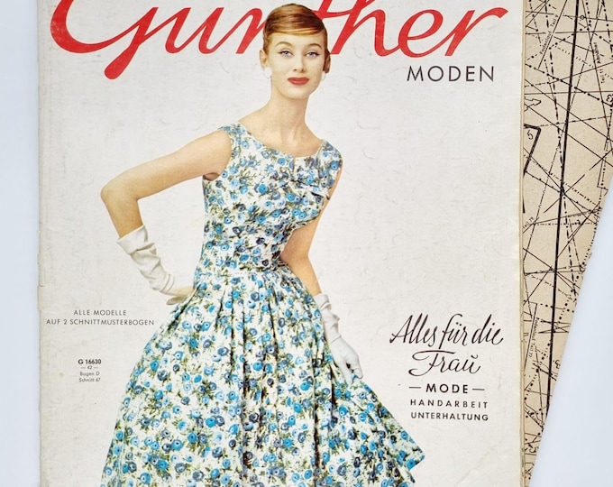71 Summer Designs, 7/1958 Günther Moden - Gunther July Summer Edition ...