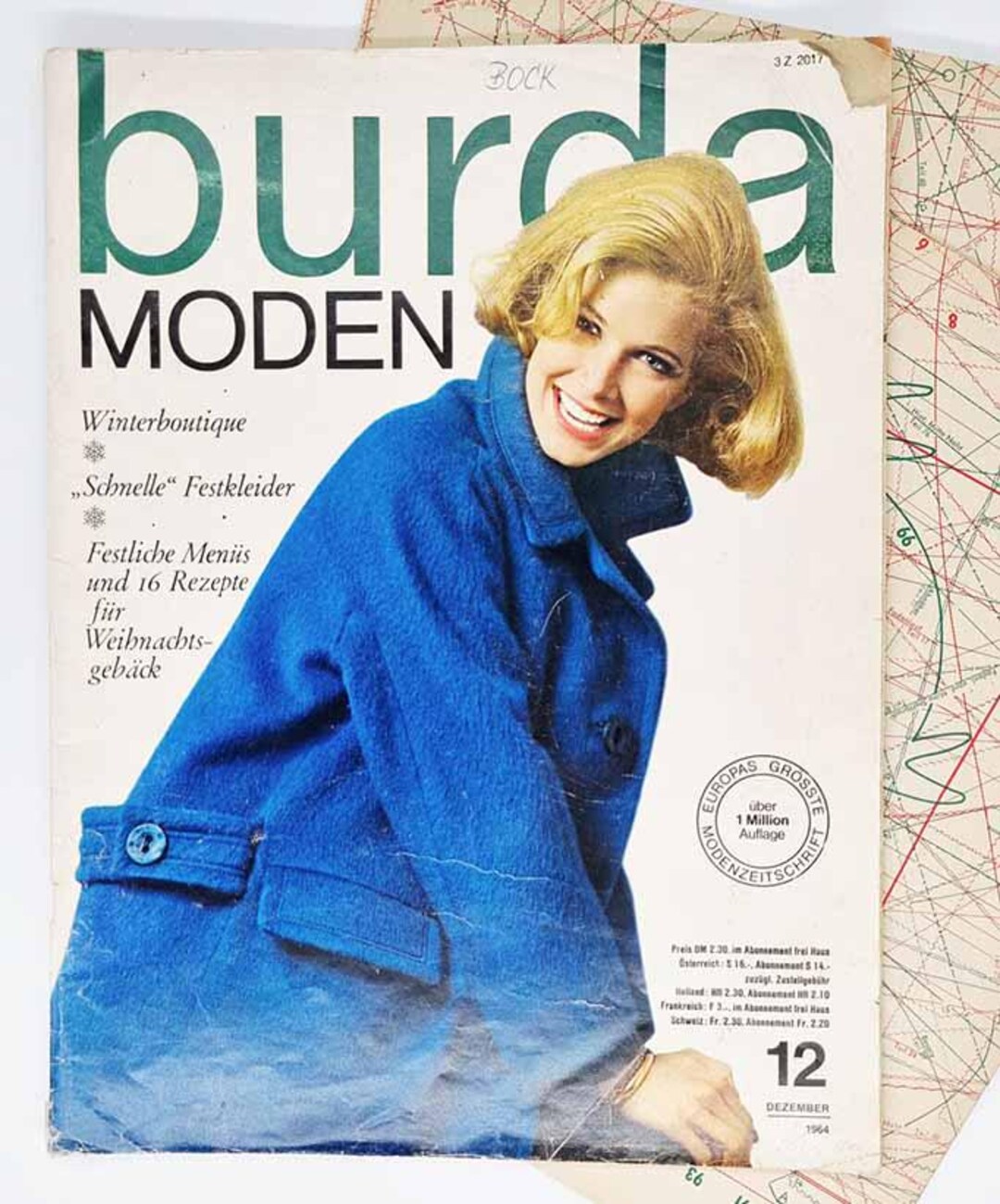 80+ Patterns, 12/1964 Burda Moden December Vintage Fashion Magazine, Sewing Patterns and ...
