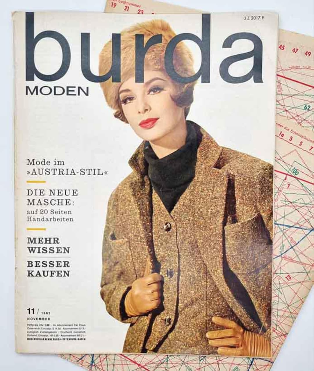 70+ Patterns, 11/1962 Burda Moden November Vintage Fashion Magazine ...