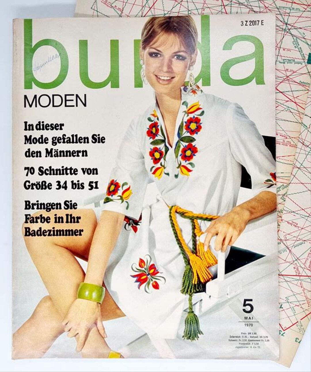 5/1970 Burda Moden May Vintage Fashion Magazine, Sewing Patterns and ...