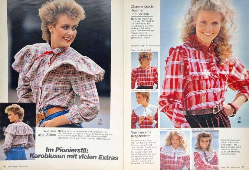 65+ Patterns, 8/1982 Burda Moden August Vintage Fashion Magazine ...