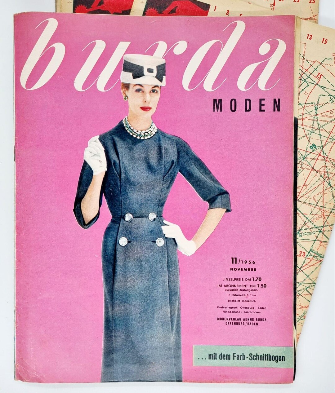 90+ Patterns, 11/1956 Burda Moden November Autumn Vintage Magazine ...