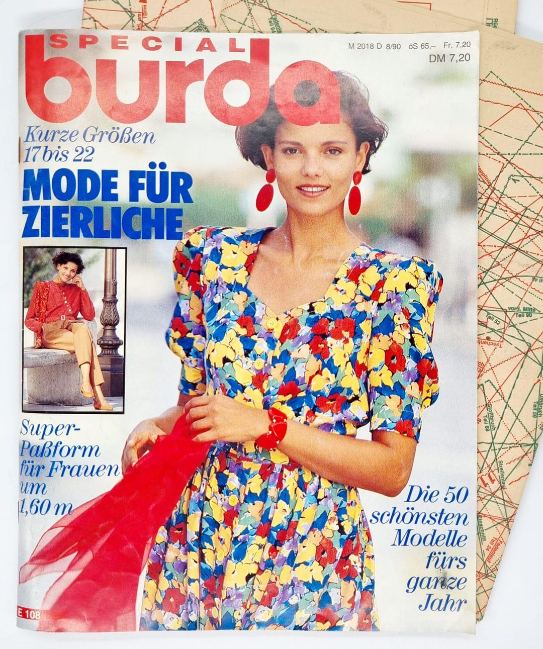 50 Patterns, 1990 Burda Moden Special Miss Petite Summer Vintage ...