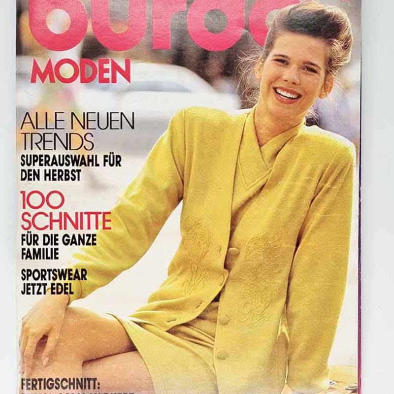 Magazine Burda 1990 - Etsy