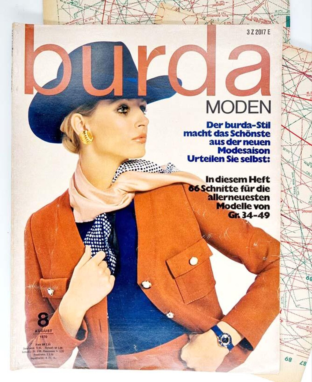 70+ Patterns, 8/1970 Burda Moden August Vintage Fashion Magazine, Sewing Patterns and ...