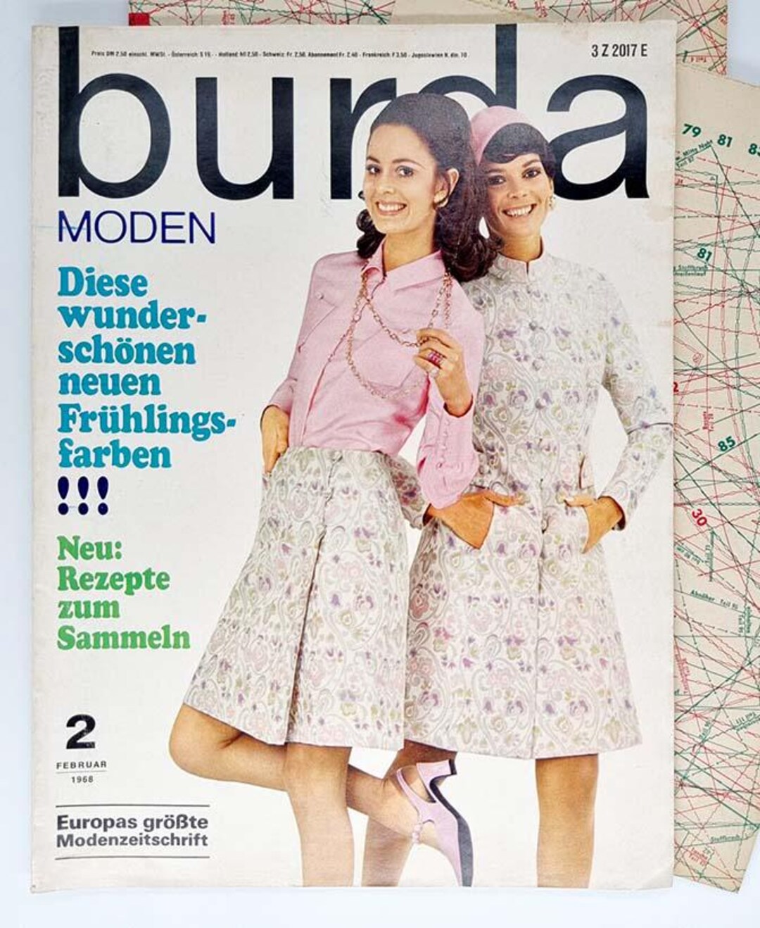 75+ Patterns, 2/1968 Burda Moden February Vintage Fashion Magazine ...