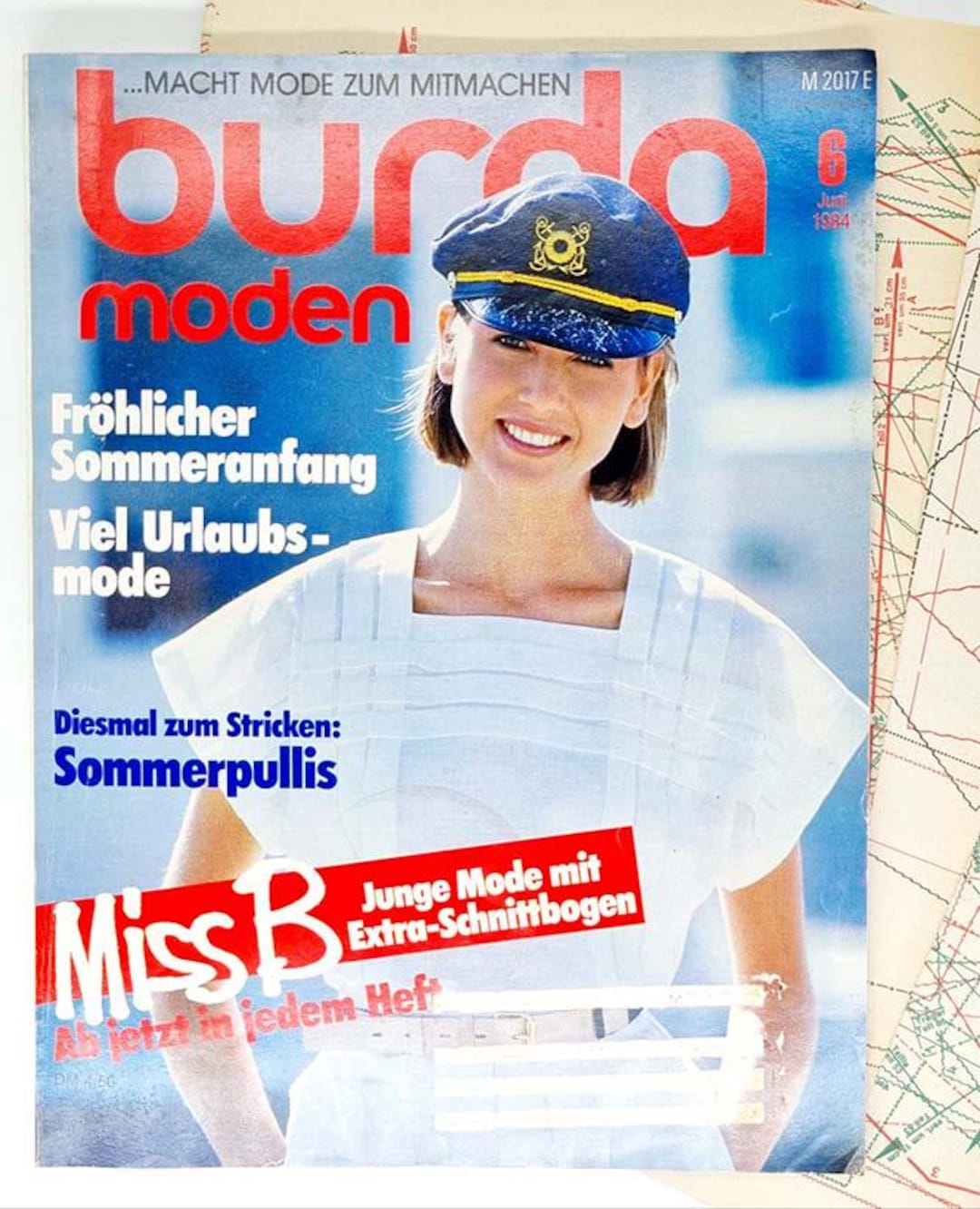 6/1984 Burda Moden June Vintage Fashion Magazine, Sewing Patterns and ...