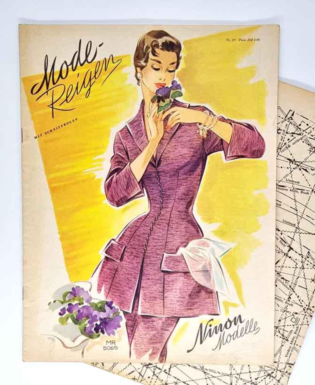 20 Patterns, 1953 Mode Reigen Ninon Modelle Lyon Vintage Fashion ...