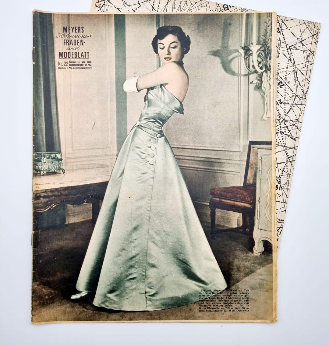 Retro Meyers Schweizer Frauen Und Modeblatt 11 / 1950 26 Vintage Sewing ...