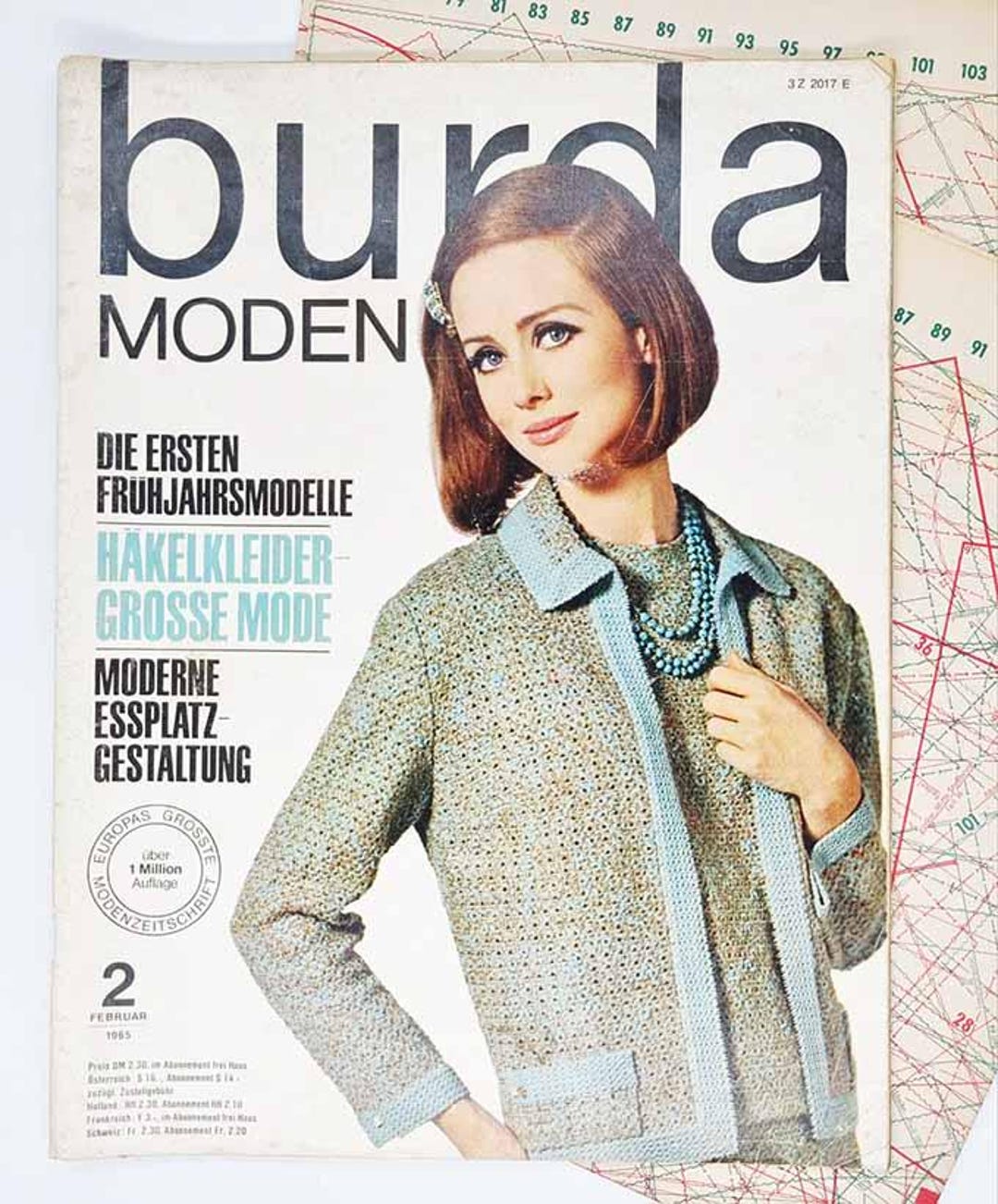 85+ Patterns, 2/1965 Burda Moden February Vintage Fashion Magazine ...