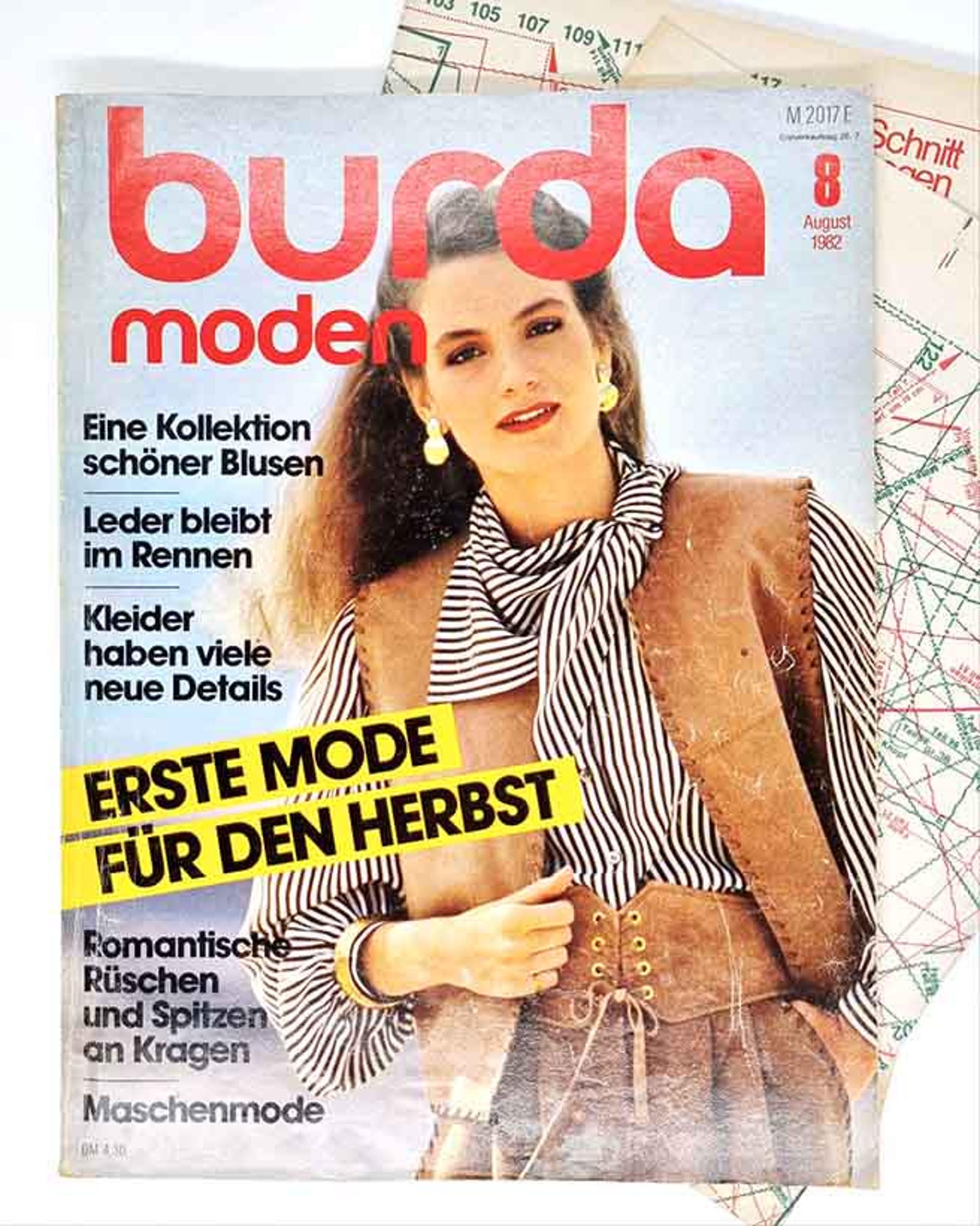 65+ Patterns, 8/1982 Burda Moden August Vintage Fashion Magazine ...