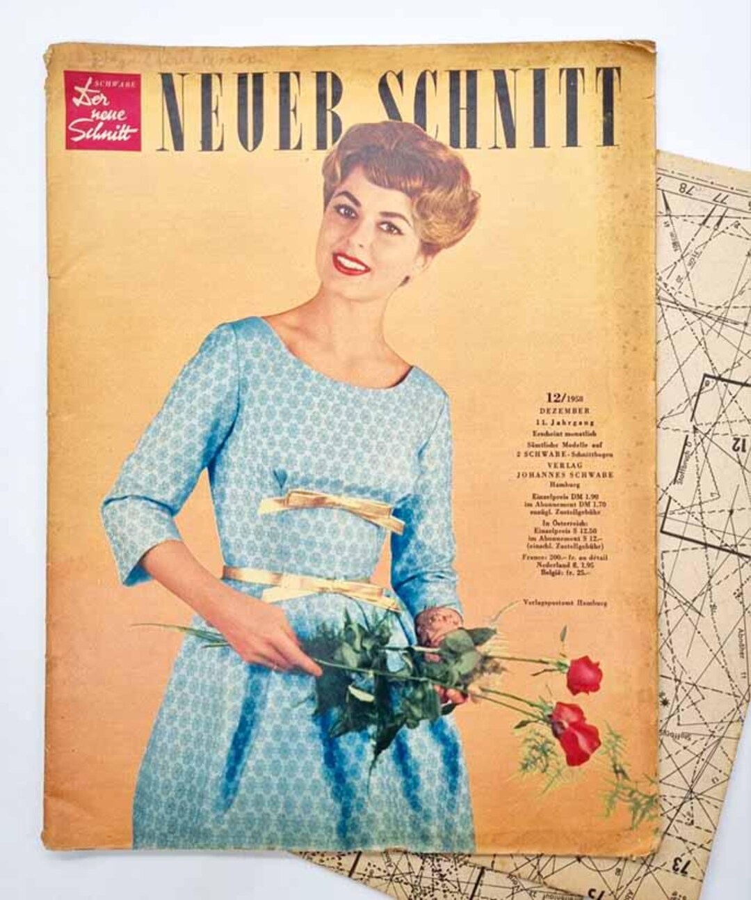12/1958 Neuer Schnitt December Vintage Fashion Magazine, Sewing ...