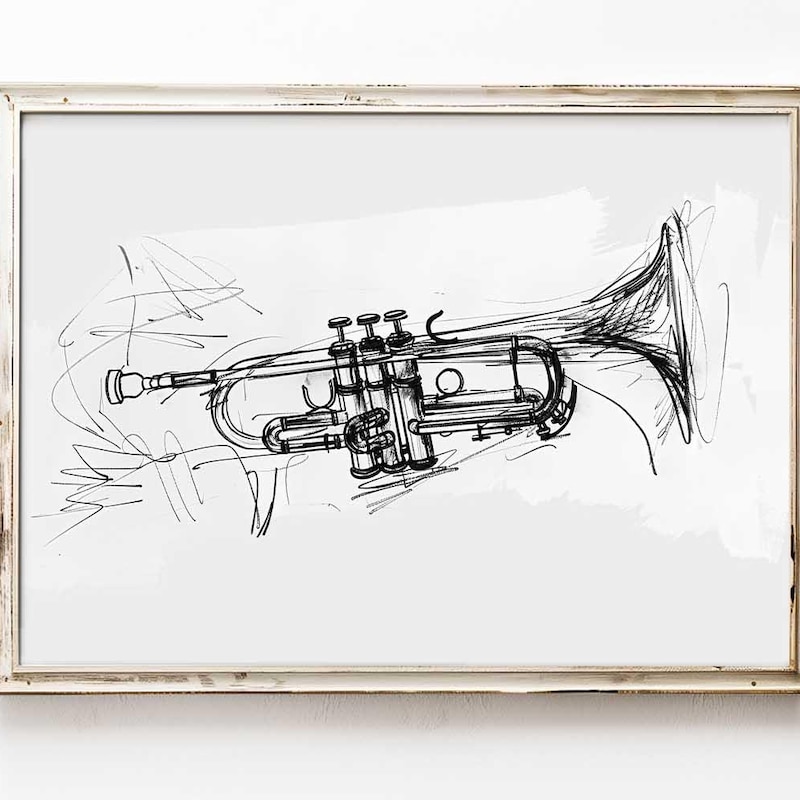 Trumpet Art - Etsy