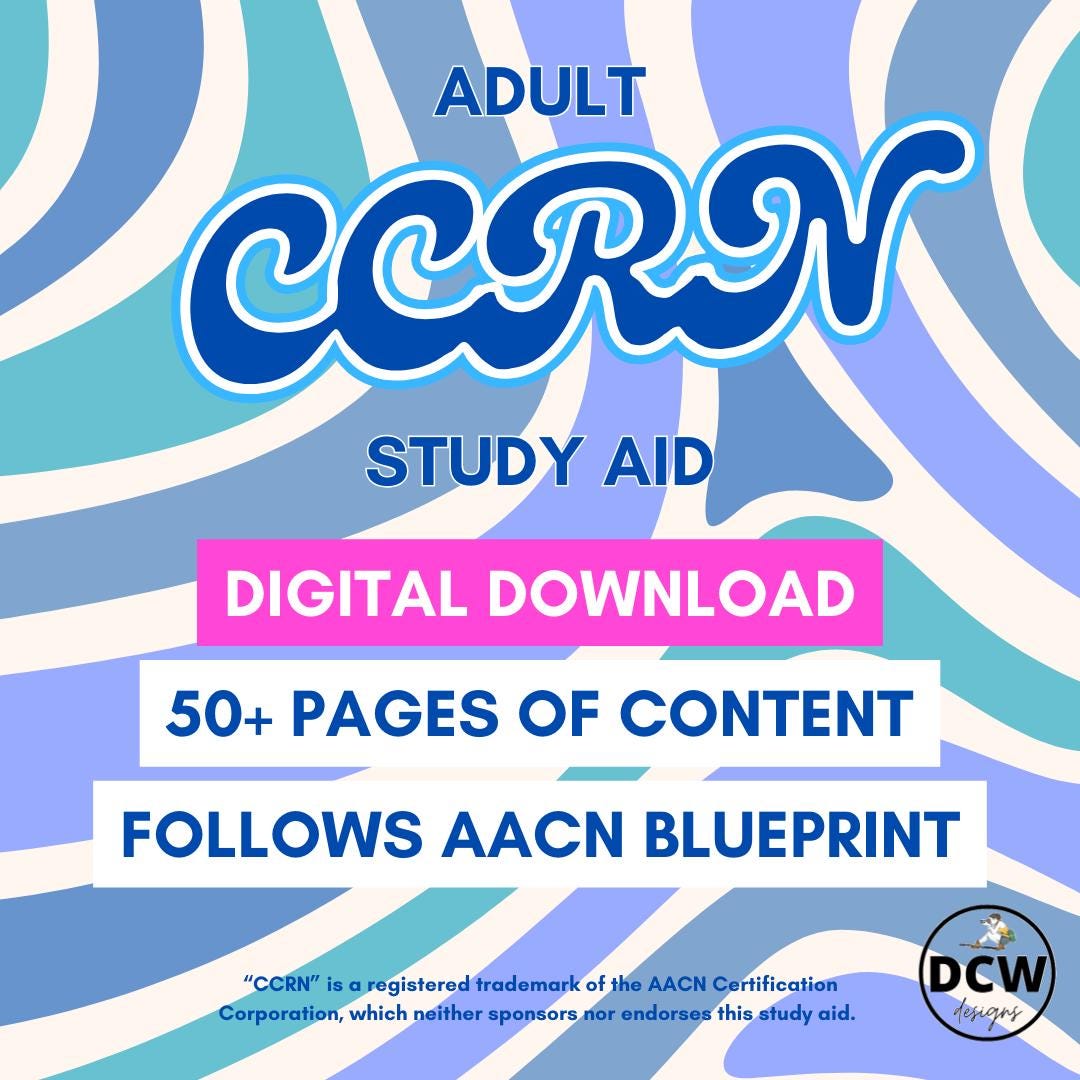 Adult CCRN Study Aid | Digital Download PDF - Etsy