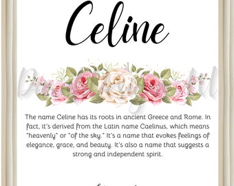 Sophia Name Art Meaning Printable With Floral Design, Sophia Digital ...
