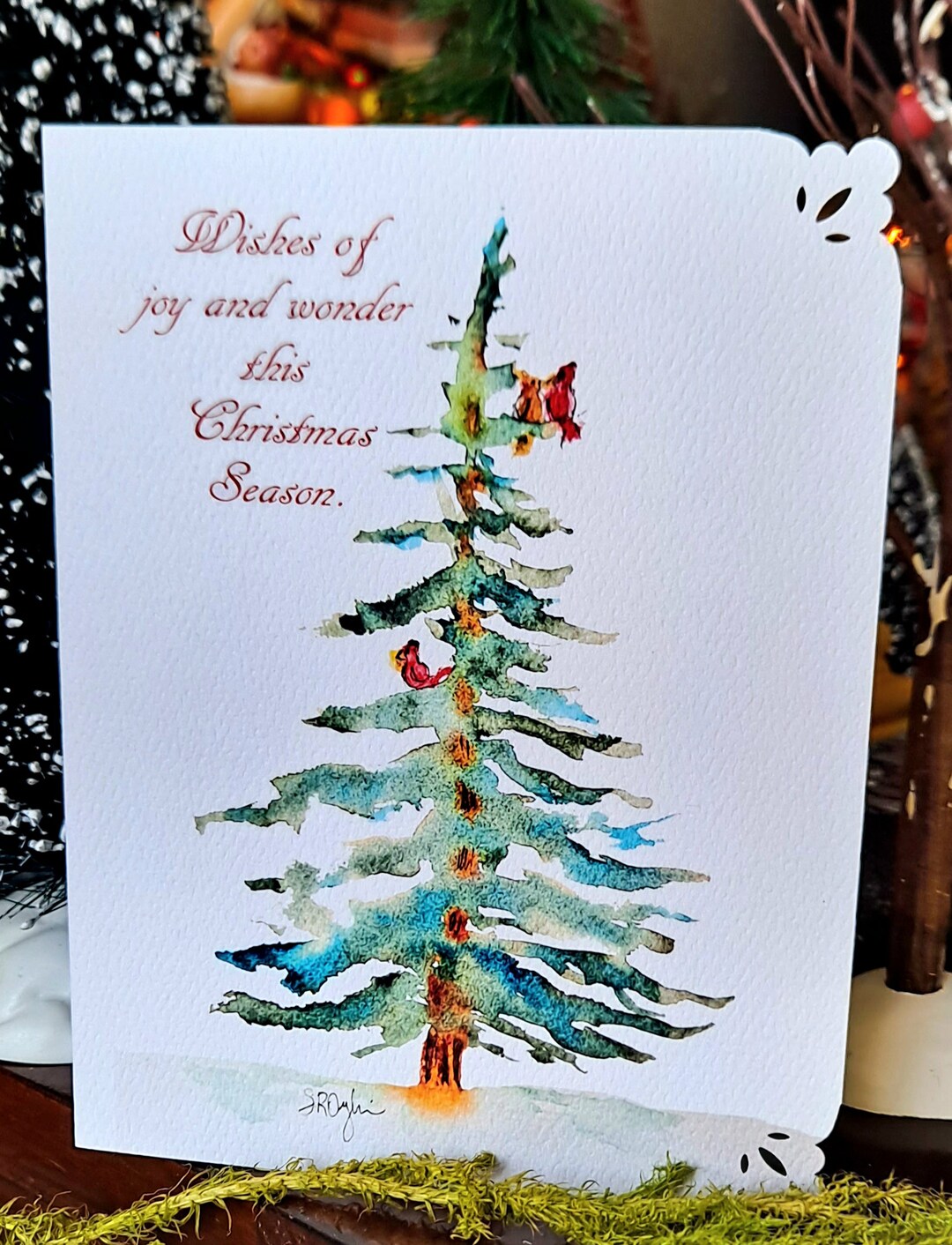 Noble Tree and Friends Notecards, Boxed Set Christmas Cards - Etsy