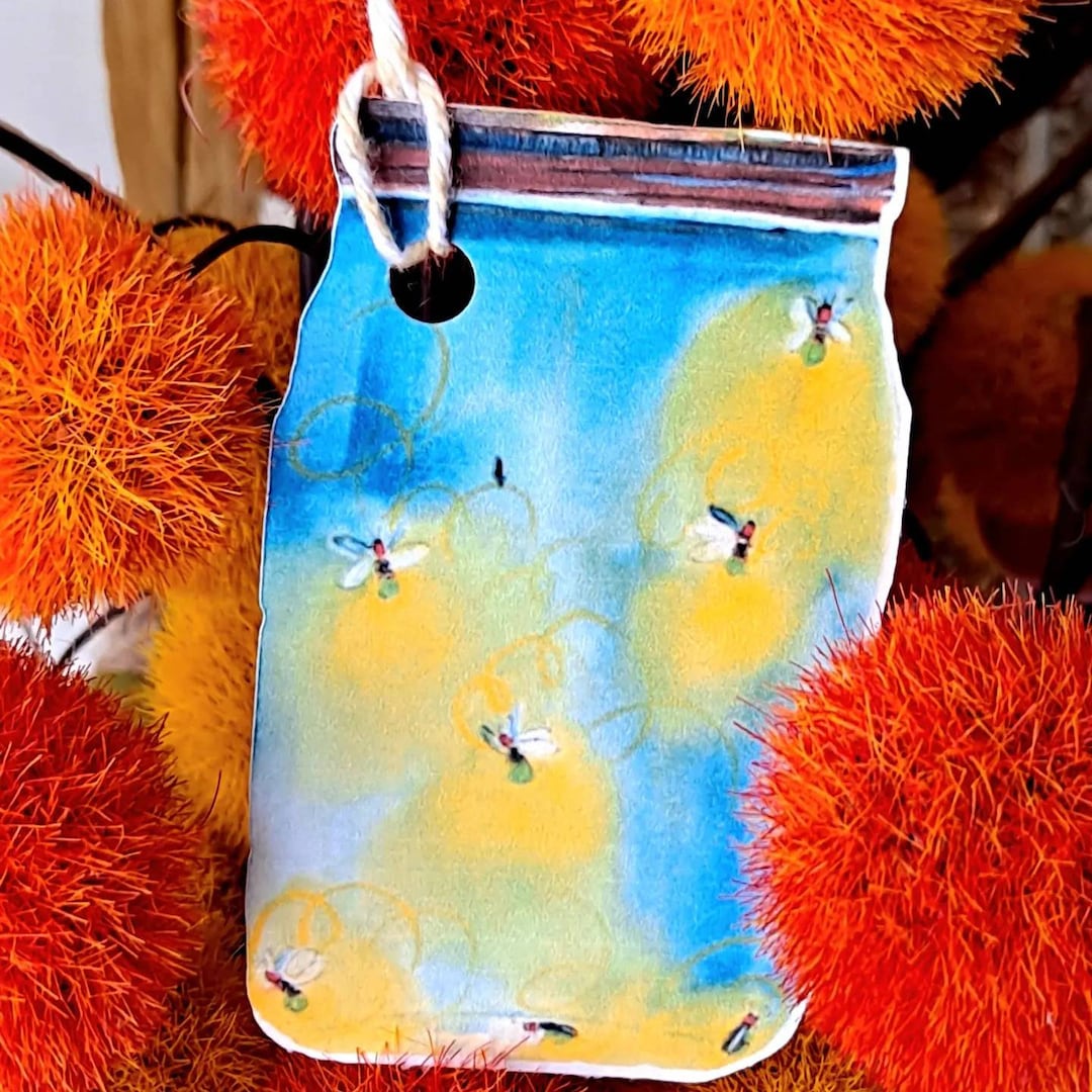 Fireflies Gift Tags, Firefly, Lightning Bug, Bright Colored Tags, Tags ...