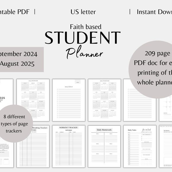 School Year Planner - Etsy