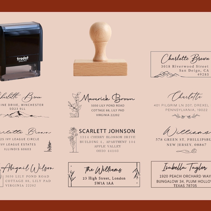 Address Stamp - Etsy