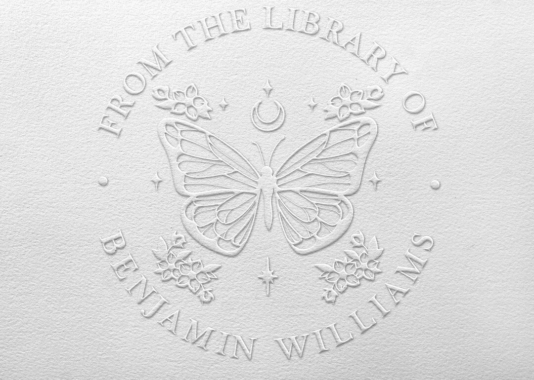 Custom Book Embosser, Personalized Embosser Stamp, Book Embosser, Scrap ...