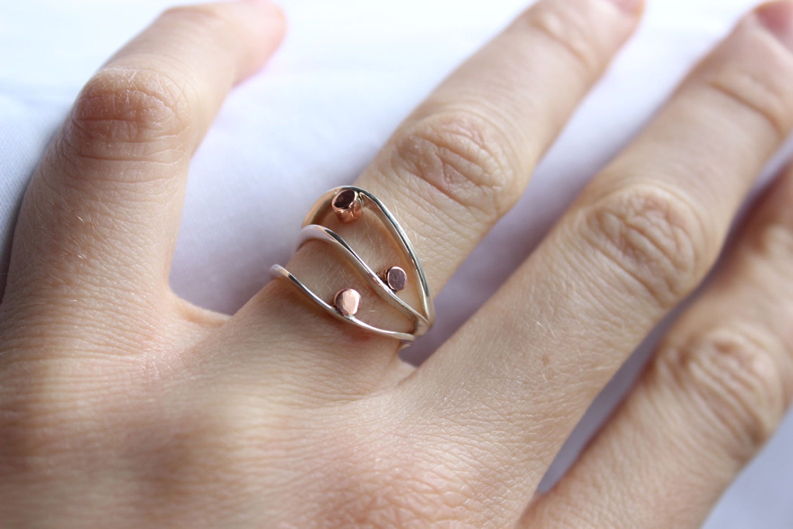 Sterling silver stacking rings Set of 3 Elegant casual | Etsy