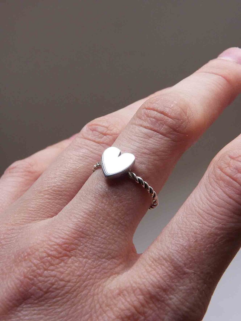 Heart Ring Sterling Silver Made to Order Custom Ring - Etsy