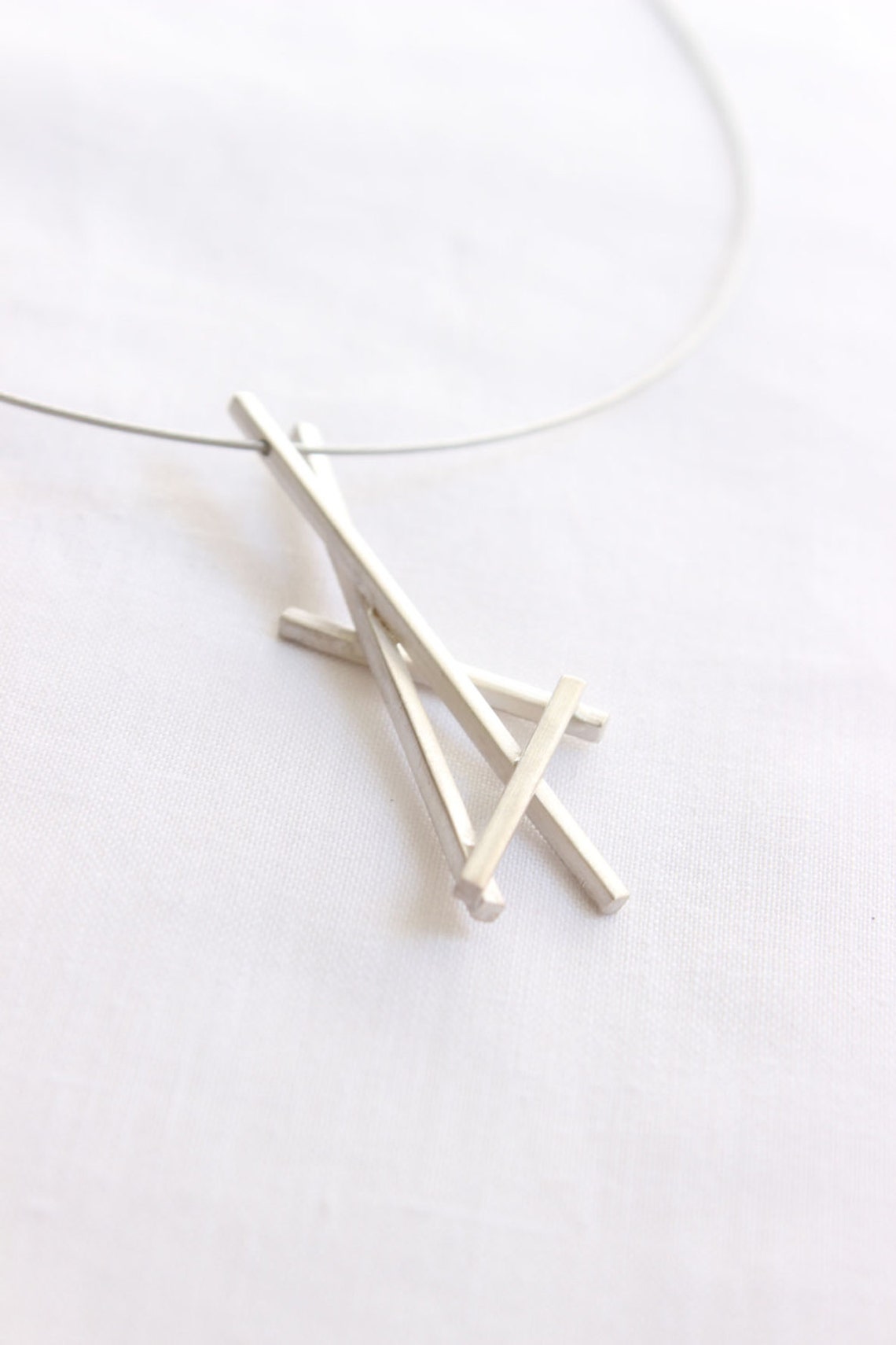 Unique sterling silver pendant simple and elegant | Etsy