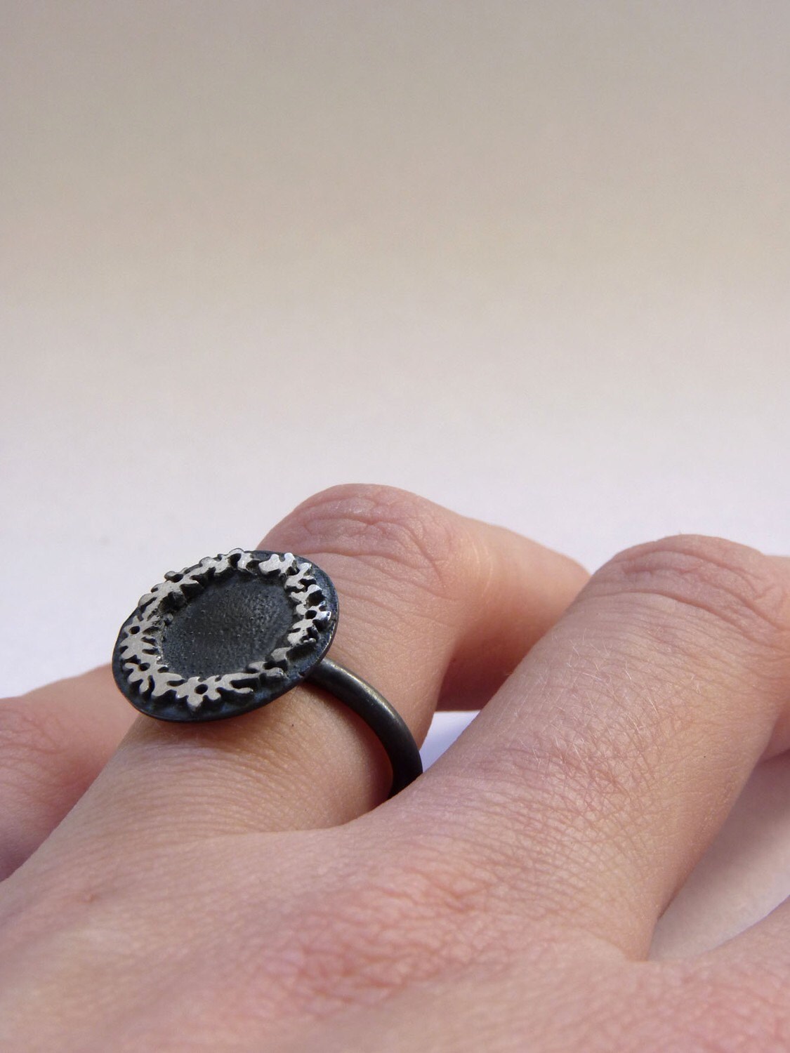 Bouquet Ring Sterling Silver Black Patina Made to Order in - Etsy