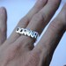 Word Personal Ring Sterling Silver Signet Ring Name Ring - Etsy