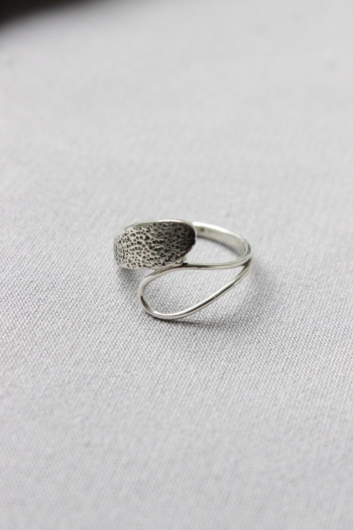 Gotas Ring With Texture Sterling Silver Made to Order in - Etsy