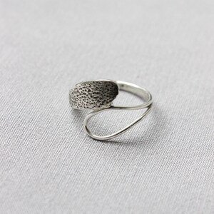 Gotas Ring With Texture Sterling Silver Made to Order in Your Size ...