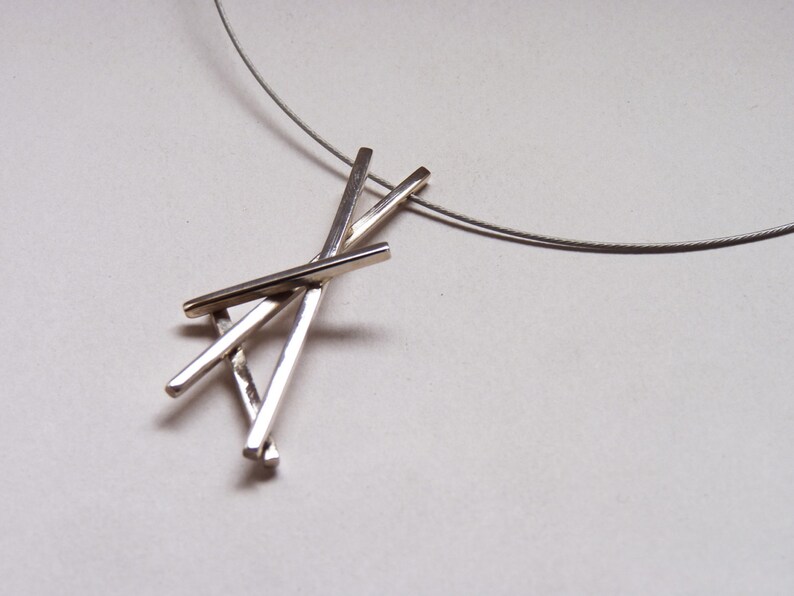 Unique Sterling Silver Pendant Simple and Elegant - Etsy