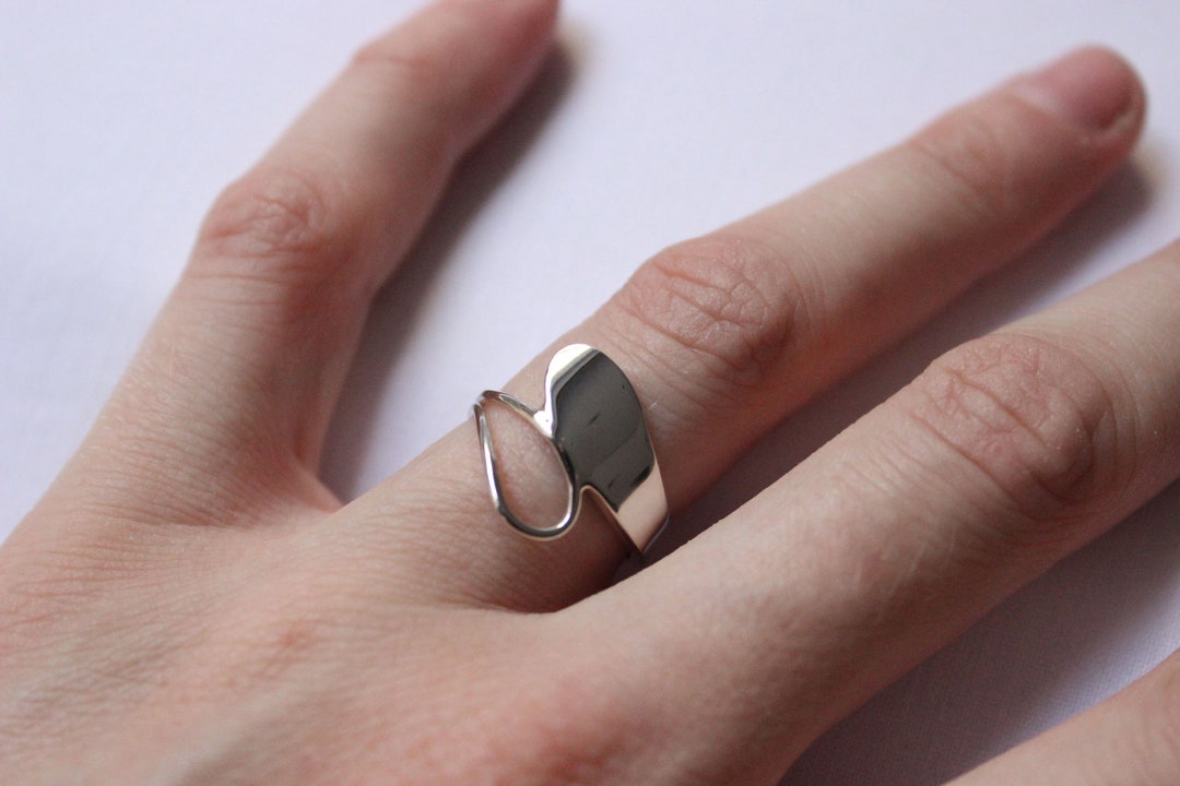 Drops Ring Smooth Ring in Sterling Silver Made to Order in - Etsy