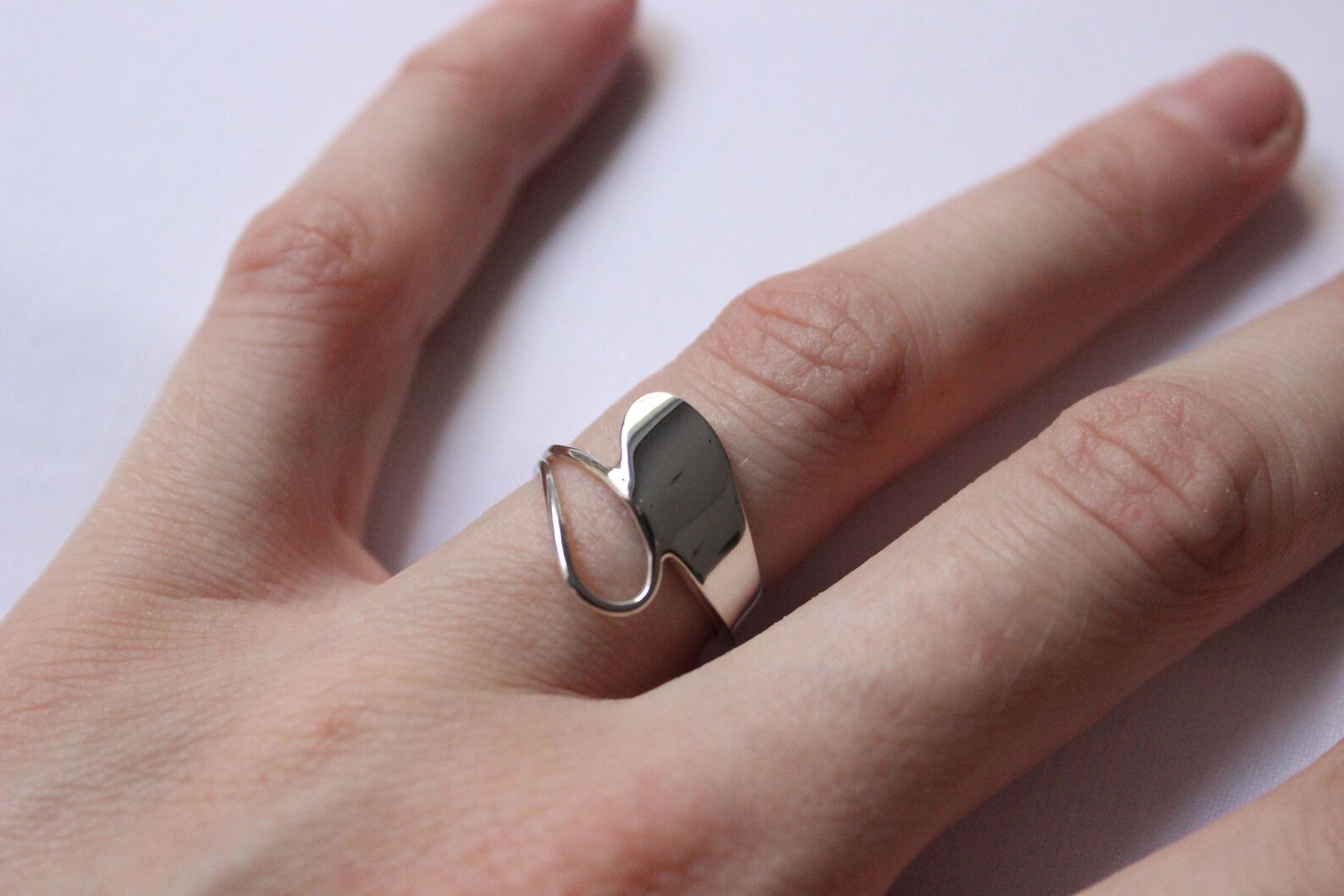 Drops Ring Smooth Ring in Sterling Silver Made to Order in - Etsy