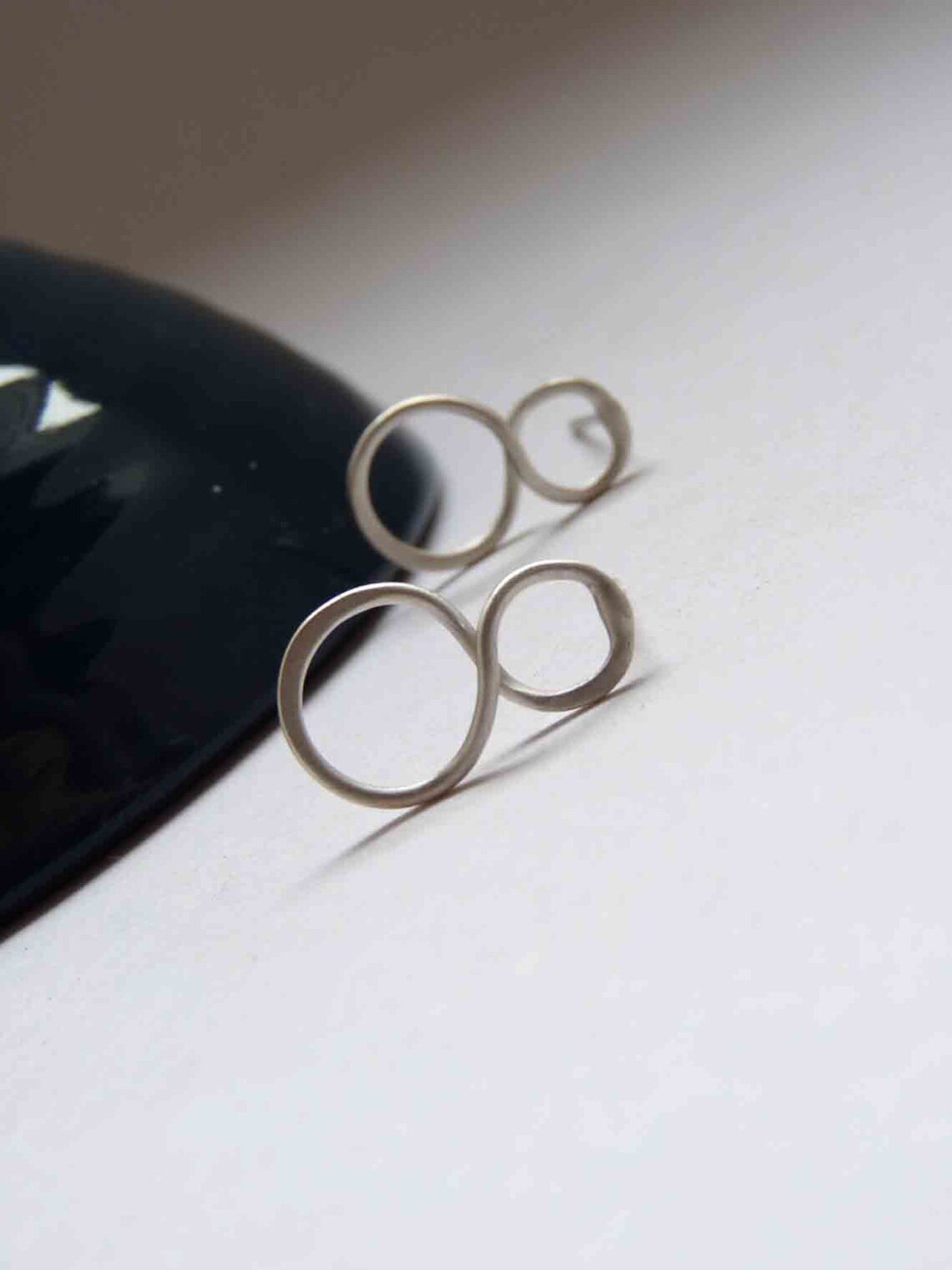 Infinity Earrings made of Sterling silver Simple and | Etsy