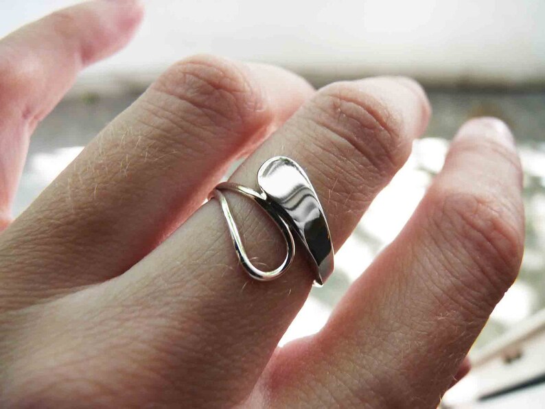 Drops Ring Smooth Ring in Sterling silver Made to order in | Etsy