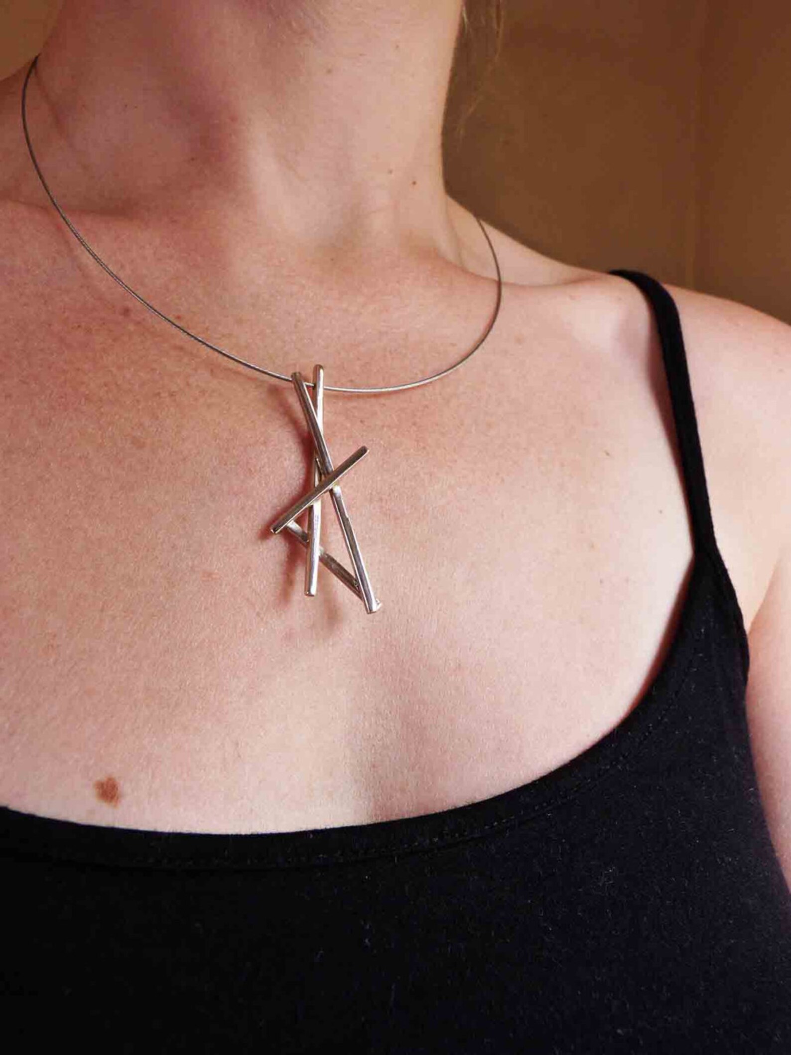 Unique sterling silver pendant simple and elegant | Etsy