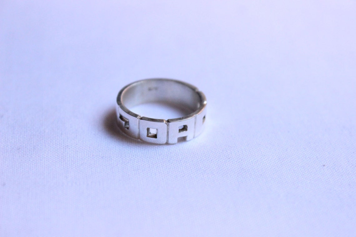 Name Ring 925 Sterling Silver Personalized Name Ring With Name - Etsy