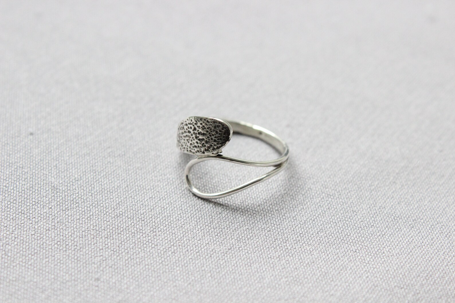 Gotas Ring With Texture Sterling Silver Made to Order in - Etsy